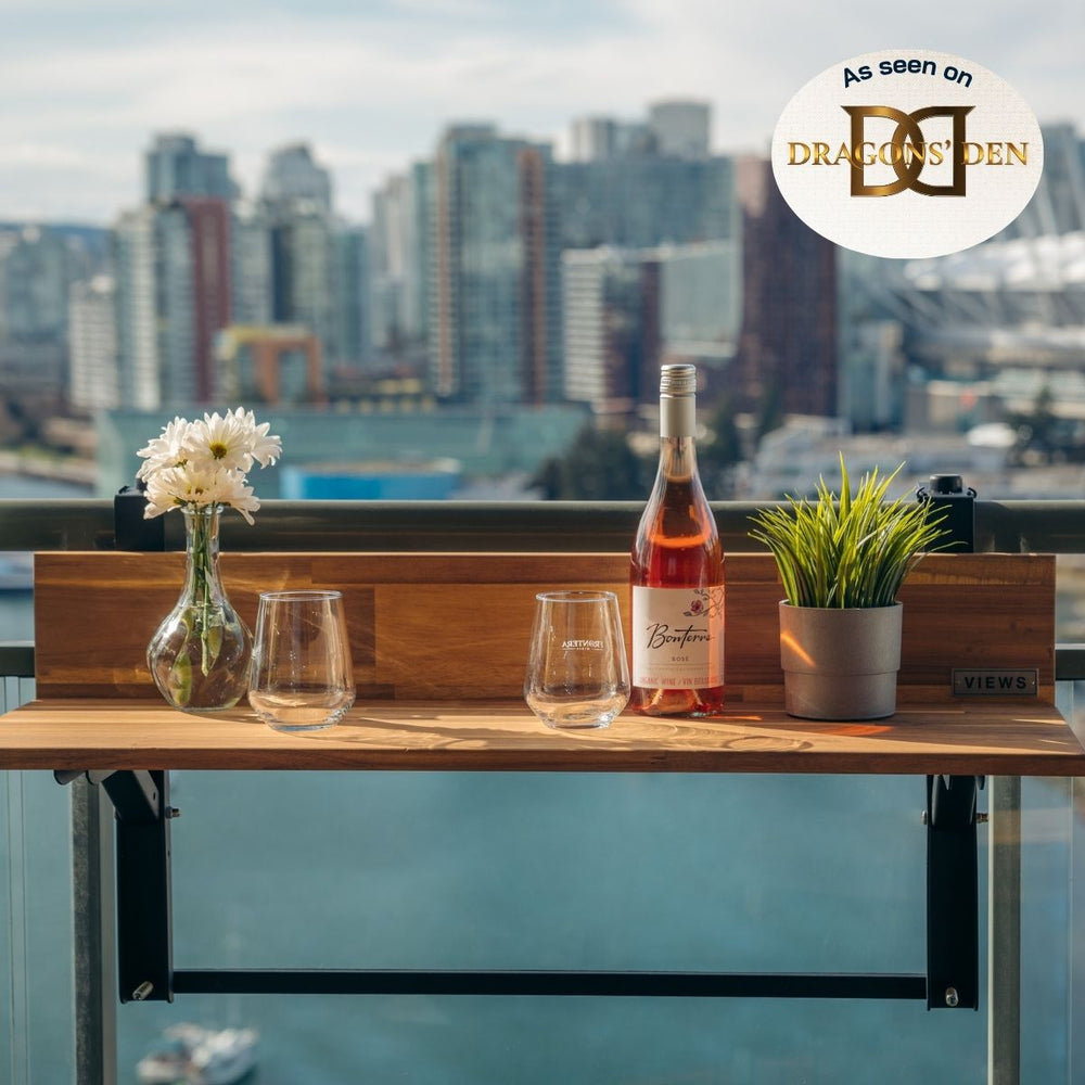 Views Balcony Bar Mini | Outdoor Railing Hanging Bar Table