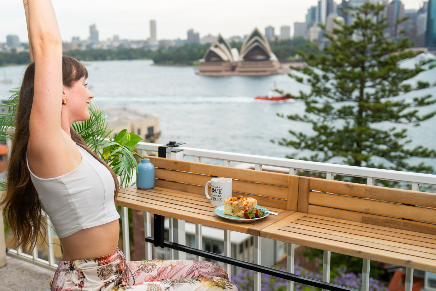 Views Balcony ™ Bar | Folding Railing Bar Table for Patio
