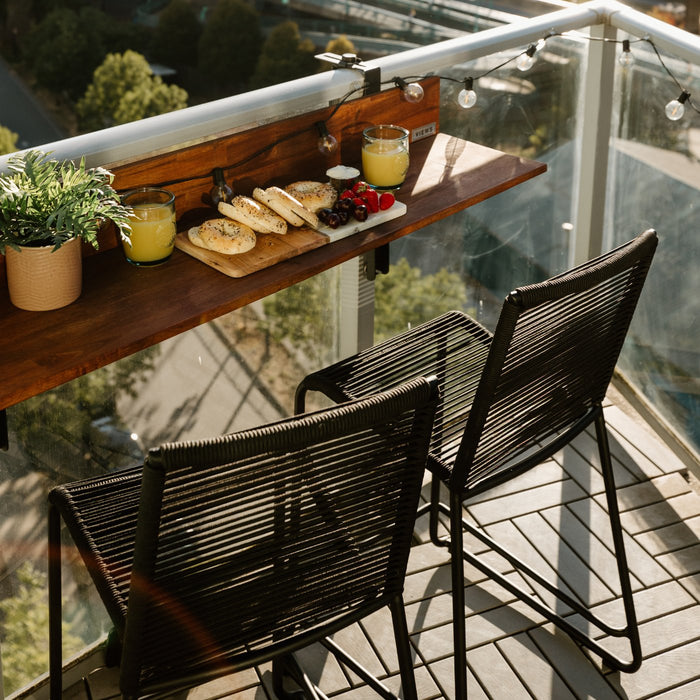 Views Balcony ™ Bar | Folding Railing Bar Table for Patio