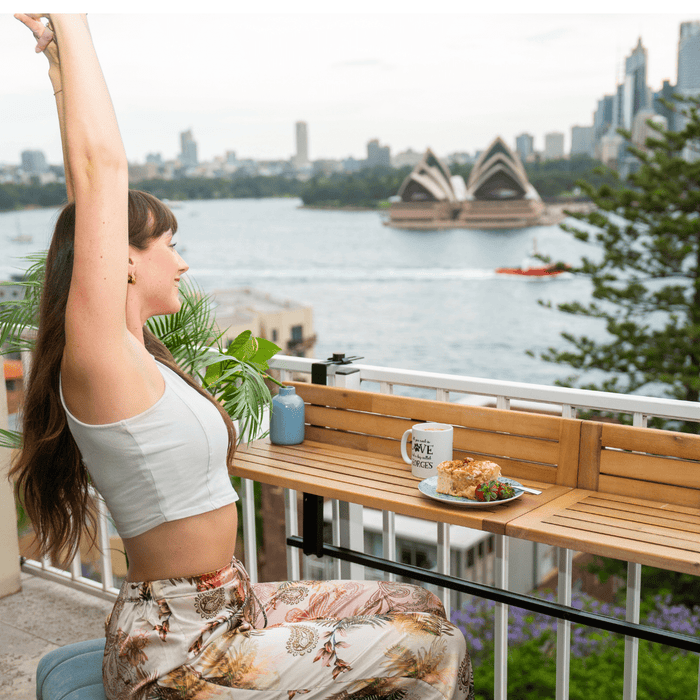 Views Balcony ™ Bar | Folding Railing Bar Table for Patio