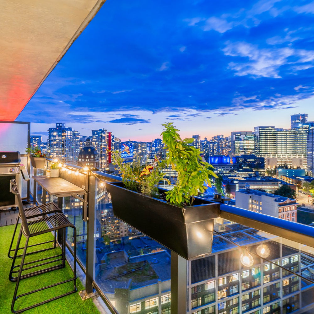 Views Balcony ™ Bar | Folding Railing Bar Table for Patio