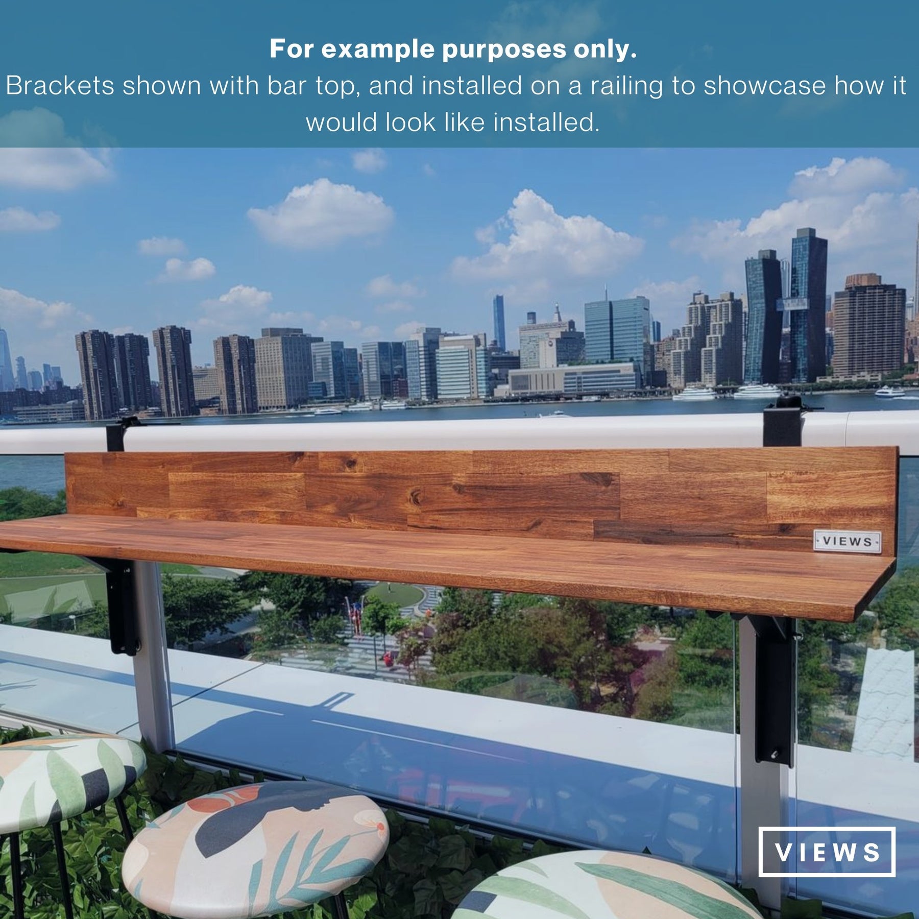 Balcony Bar Bracket Sets, Adjustable & Durable