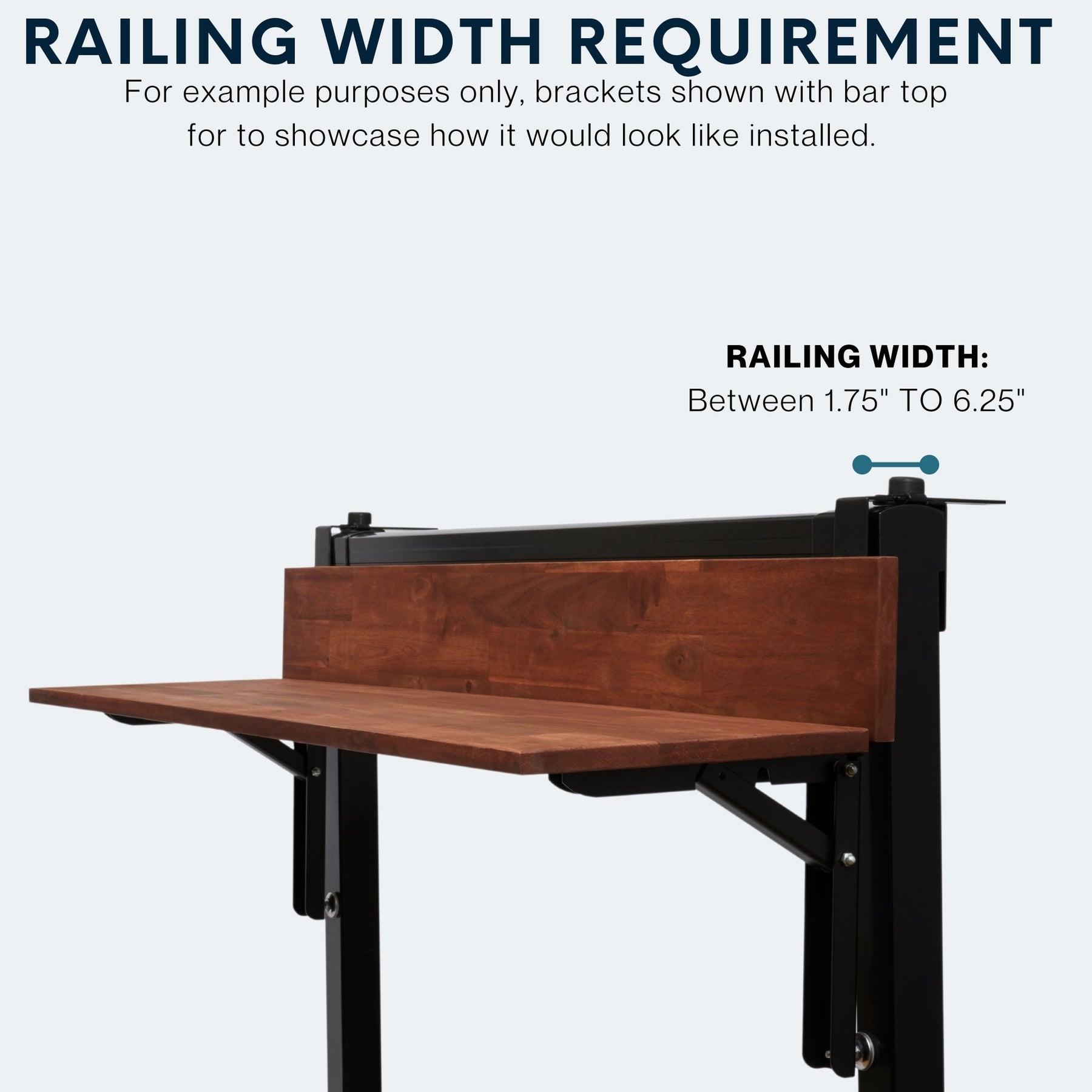 Balcony Bar Bracket Sets, Adjustable & Durable
